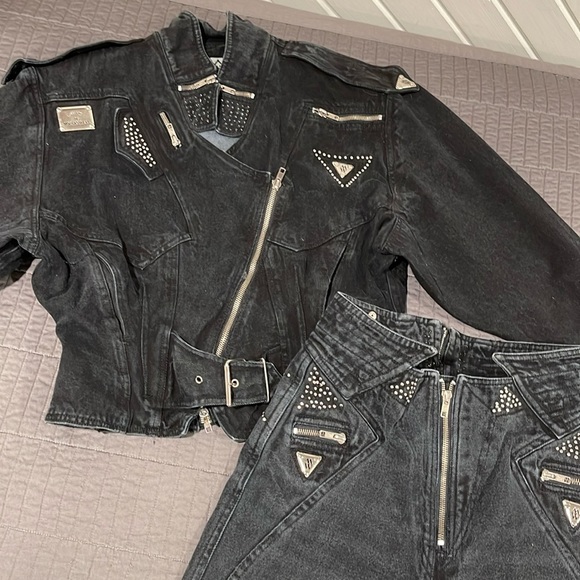 MorganWear | Jackets & Coats | Ladies Vintage Black Denim Pants And ...